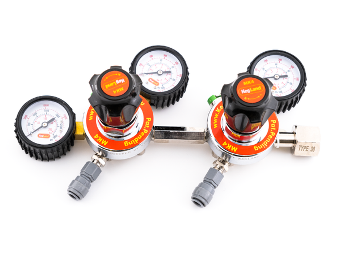 Kjøp Dual Pressure CO2 regulator MK4 hos litebrygg.no - Litebrygg.no